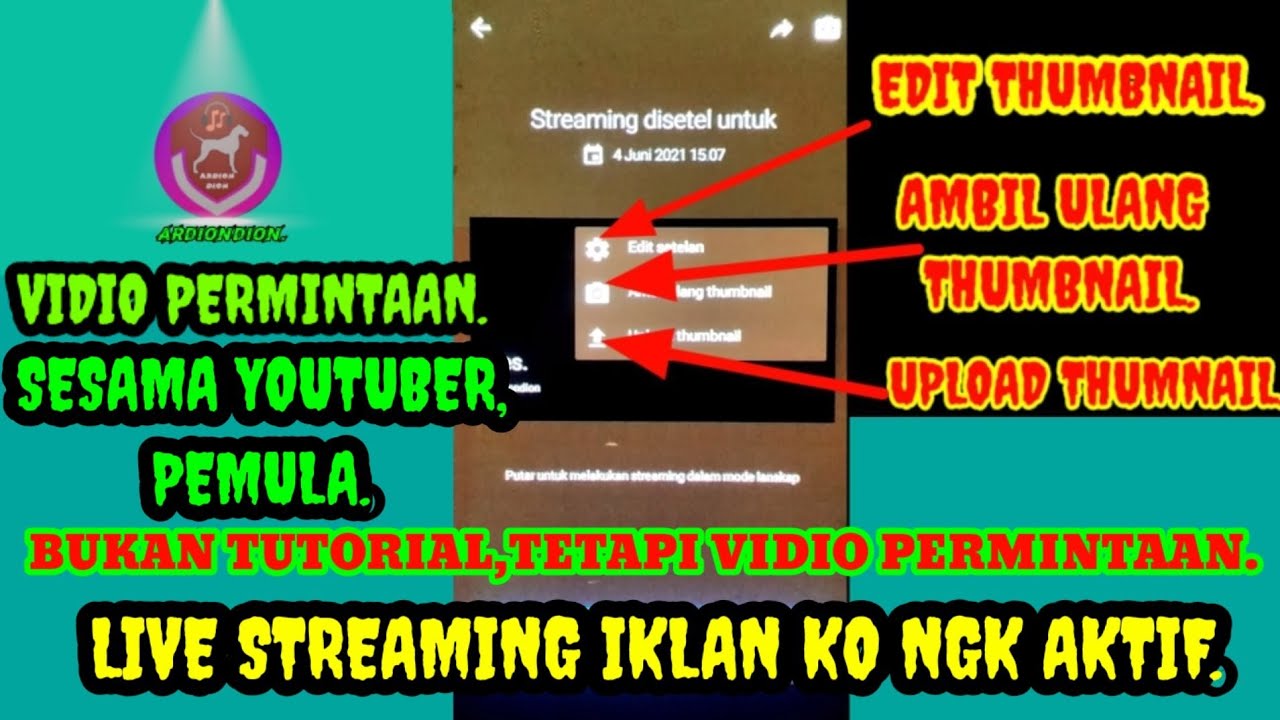 🔴 Cara Mengaktifkan Iklan Sebelum Live Streaming. - YouTube