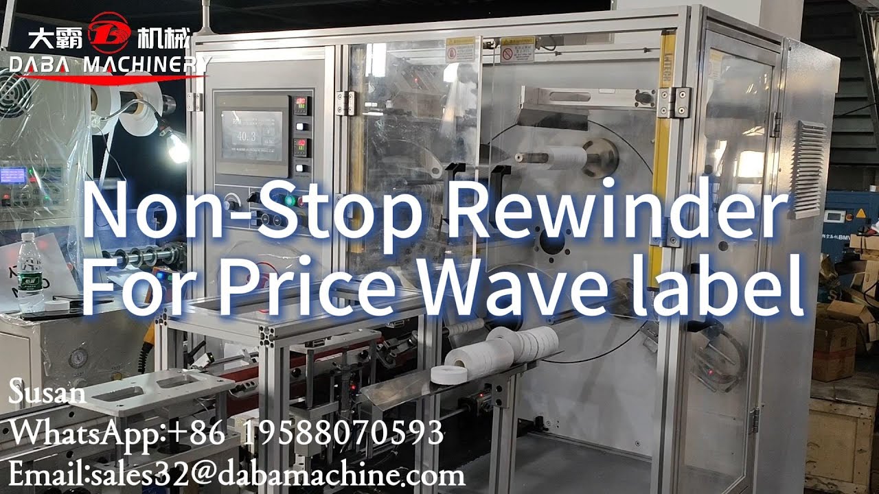 4 Spindles Non-Stop Turret Rewinder With Rotary Die Cutting Machine For ...