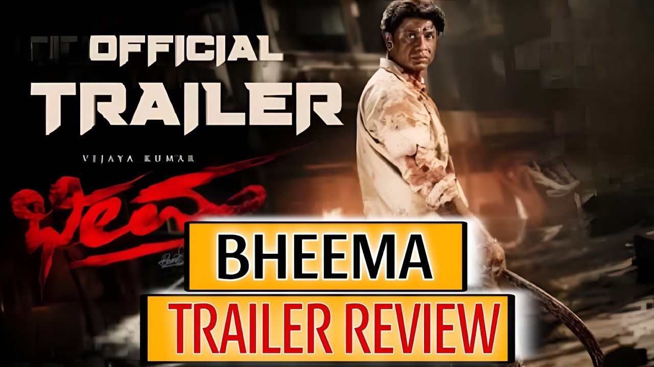 BHEEMA TRAILER REVIEW IN HINDI | Vijay Kumar | Only South Talk - YouTube