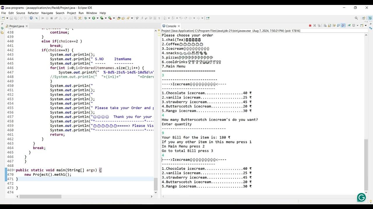 Simple Billing System Using Java New Coding Viralvideo Java Javaprogramming Javaprojects
