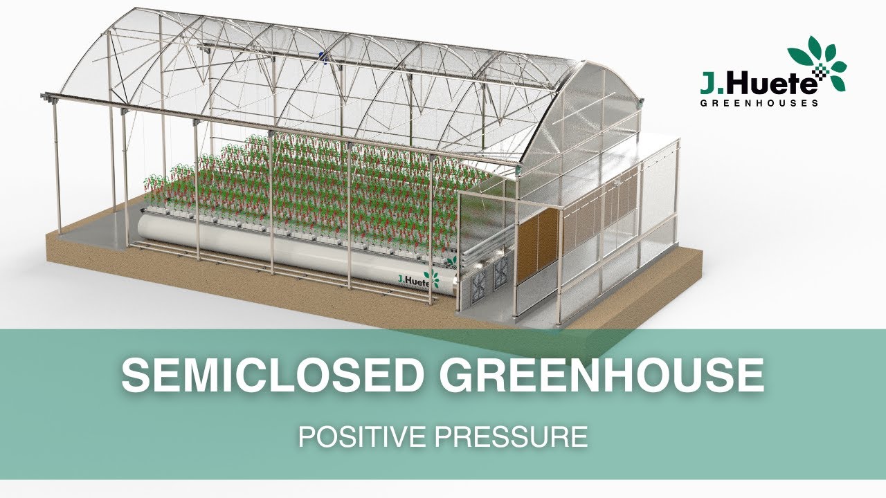 How positive pressure works in greenhouses - YouTube