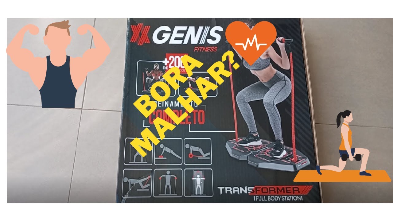 Genis Fitness Plataforma de Exercícios Transformer Full Body Station ...