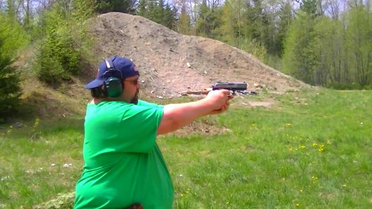 A Fat Guy fires his Ruger KP345 - YouTube