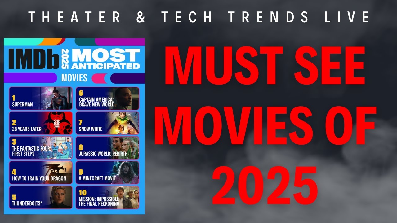Must See Movies of 2025 - Theater Trends with Jiles and Don - YouTube