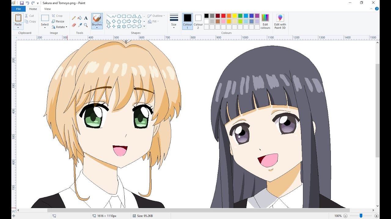 Sakura and Tomoyo | How to Draw Sakura Kinomoto | How to Draw Tomoyo ...