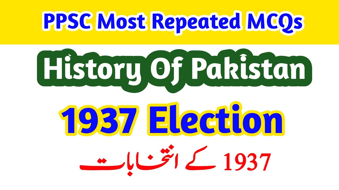 provincial Election of 1937 | Formation of congress Ministries 1937-39 ...