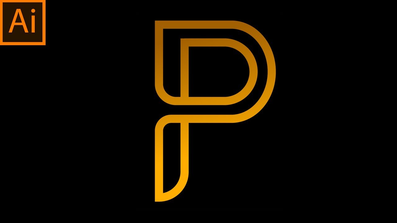 How to make p letter logo | logo design | adobe illustrator | easy for ...