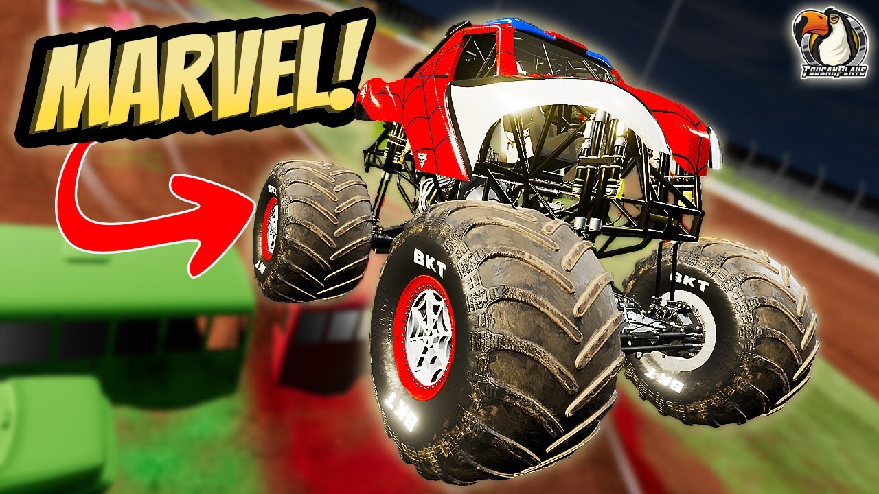 Beam-Monsters Chassis Pack - Marvel Meets Monster Jam! - YouTube