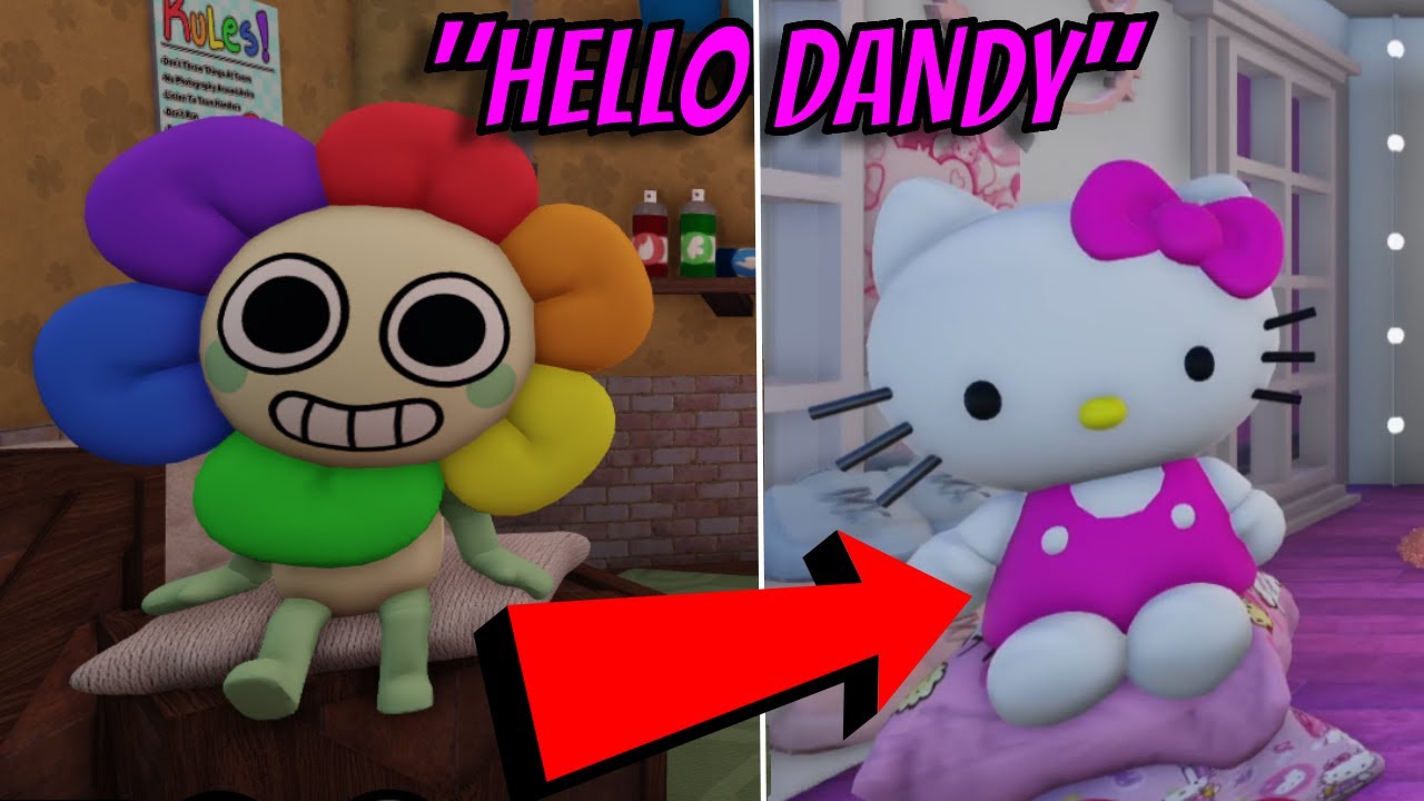 Hello Kitty Took Over Dandy's World - fan game - YouTube