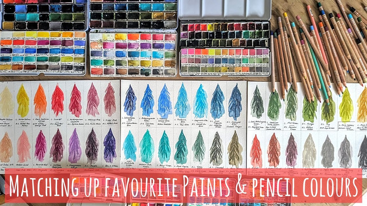 Colour Matching Professional Watercolours with Artists' Pencil Colours ...
