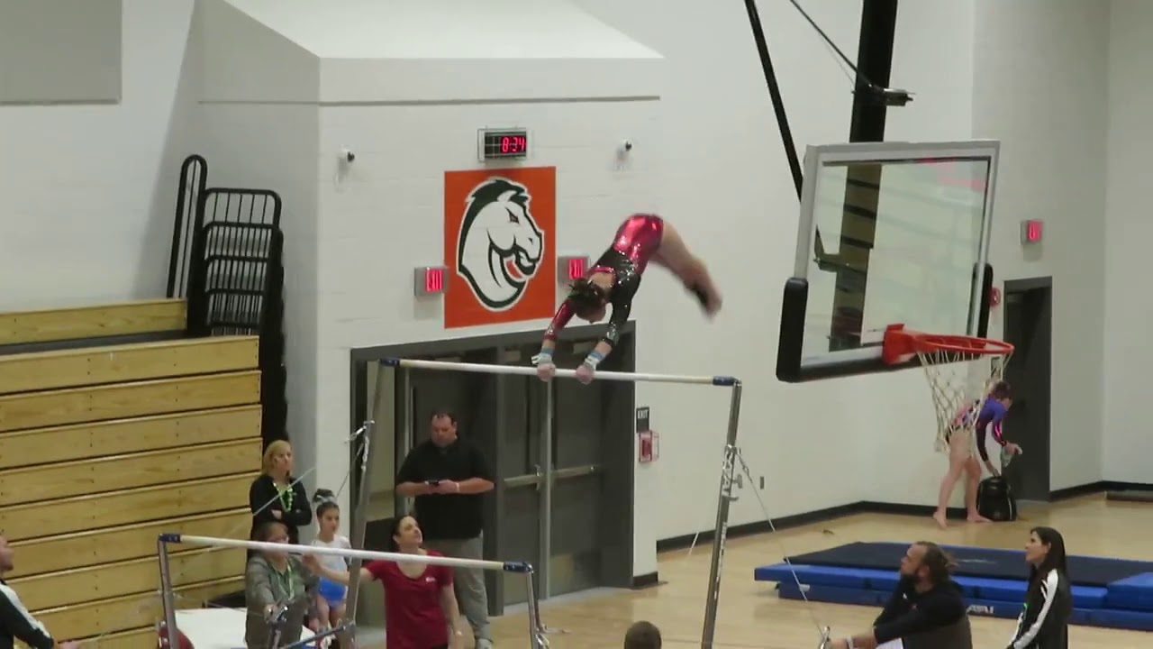 Kaitlyn Gray Level 9 KY State Meet 2018 Bars - YouTube