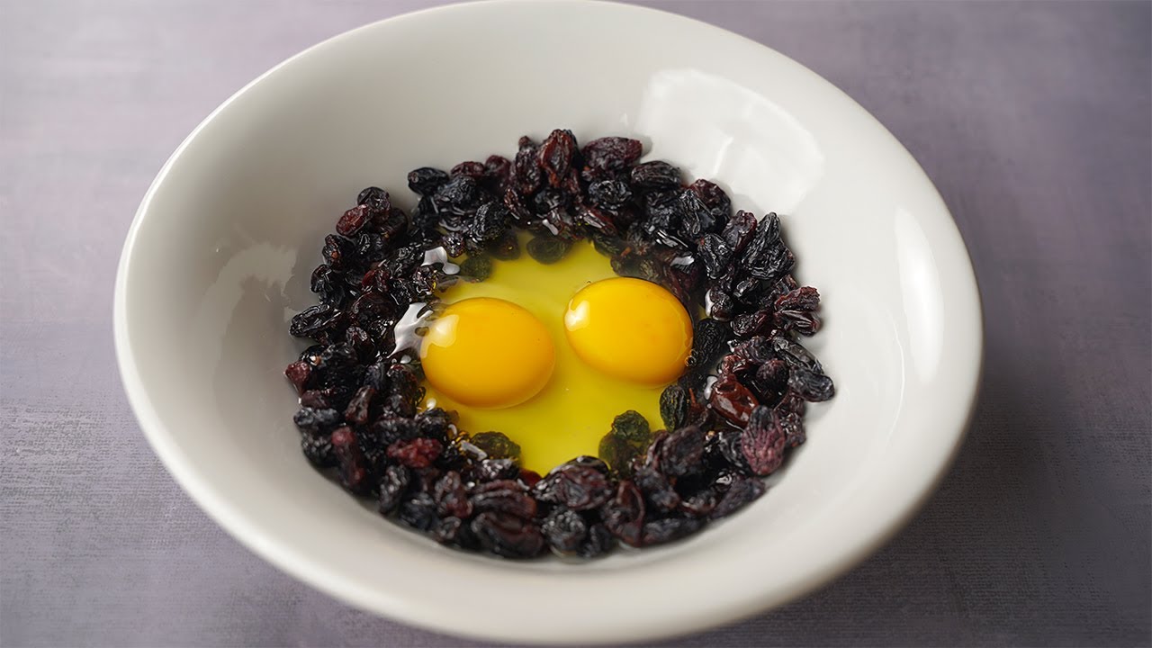 I Combined Egg and Raisins and The Result is Delicious !! - YouTube