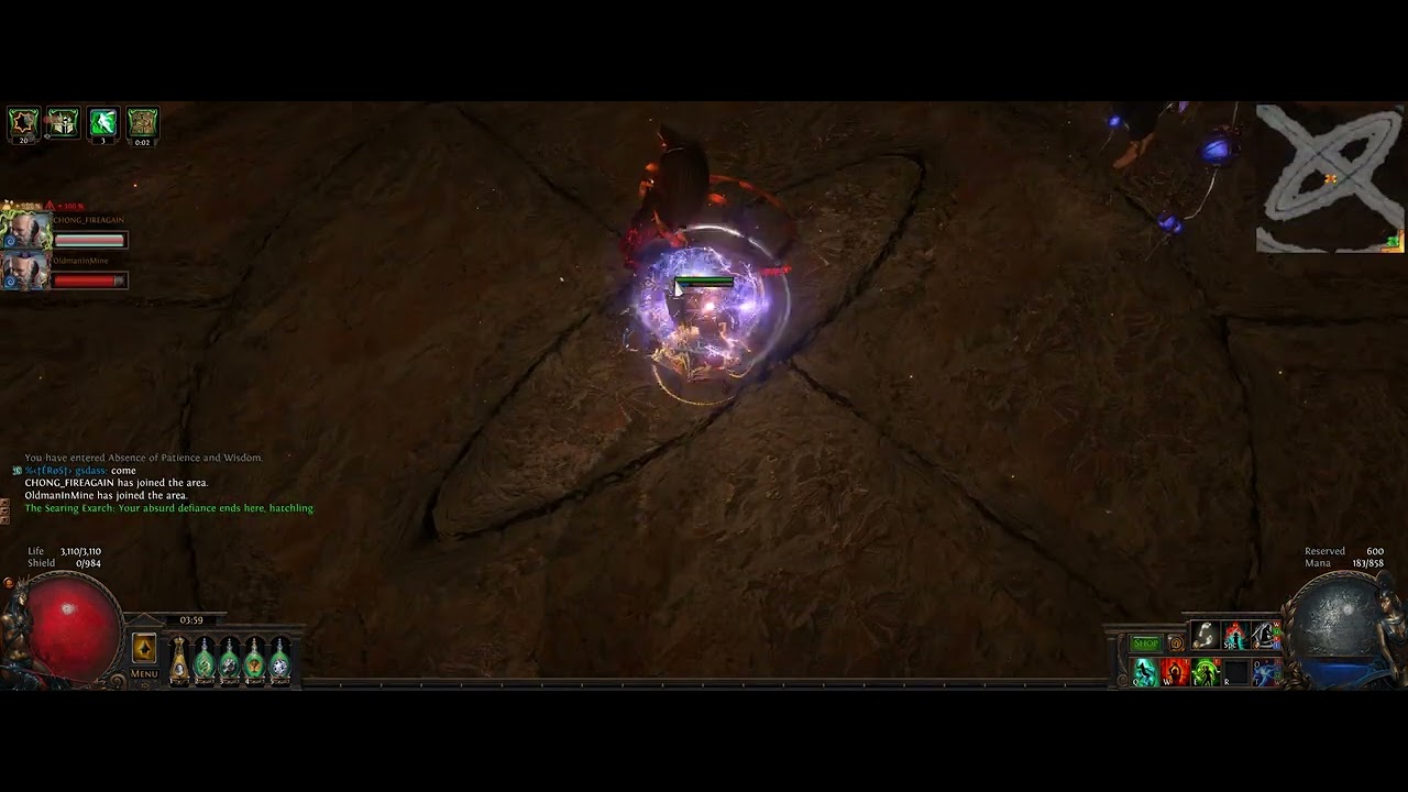 Path of Exile 3.19 Uber Exarch-3 people "Spectral Helix" 減速靈旋 - YouTube