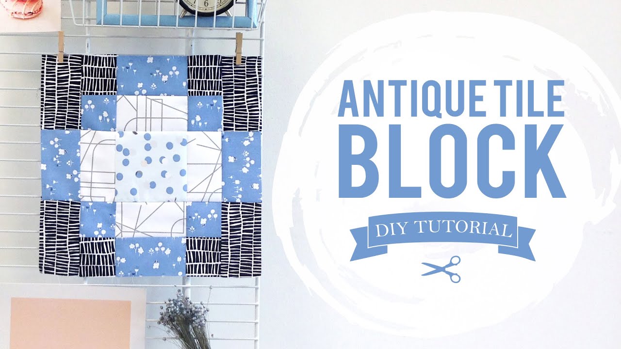 AGF Quilt Block Collection: Lagom Antique Tile Quilt Block Tutorial ...