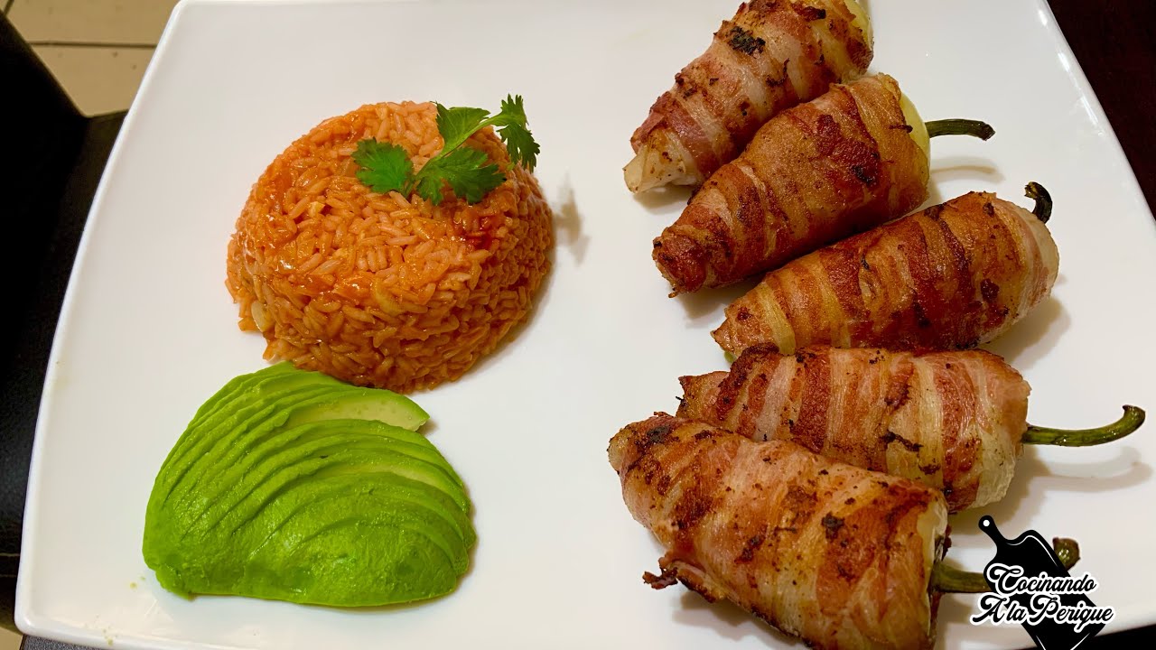 Chiles relleno de camarón con Philadelphia y tocino.😋 / Cocinando A la ...