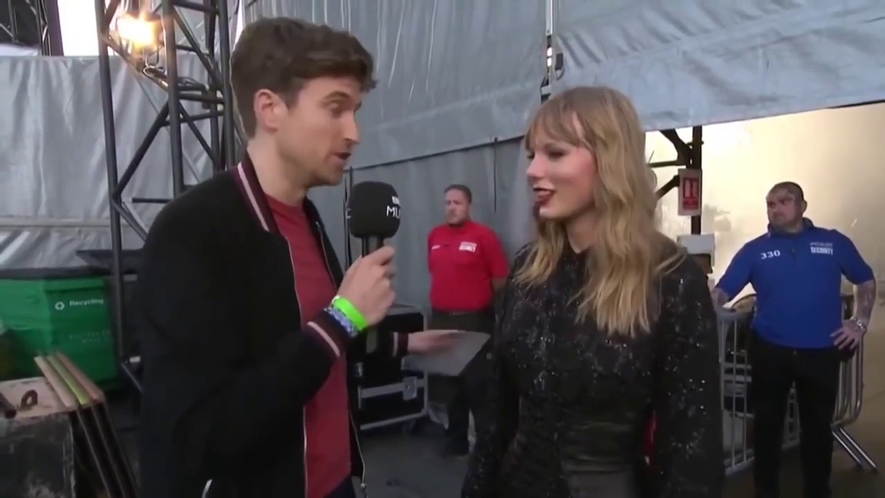 taylor swift sweating in synthetic after her set at bbc music's the ...