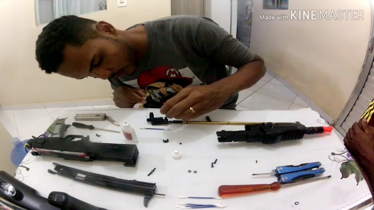 Trocando o bucking da CYMA 521 espetinezi - YouTube