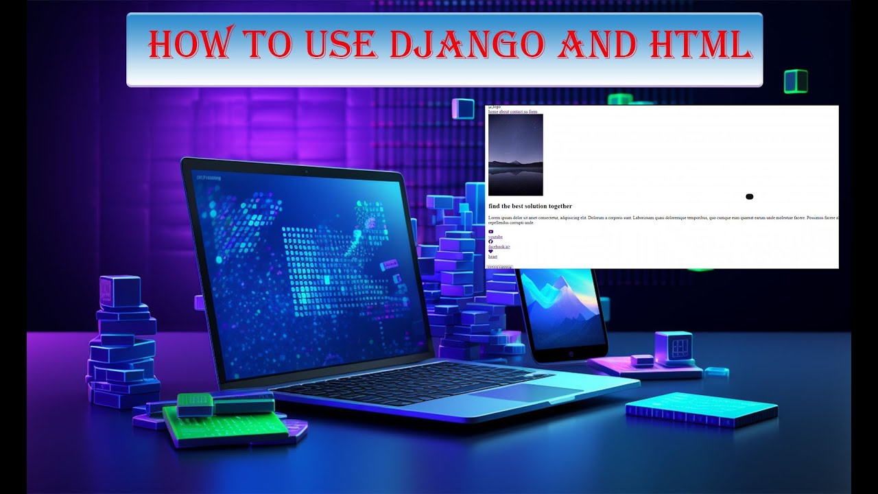 How To Render An Html Template As Response Django Framework Django Tutorial Youtube