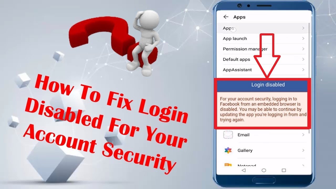 How To Fix Login Disabled For Your Account Security - YouTube