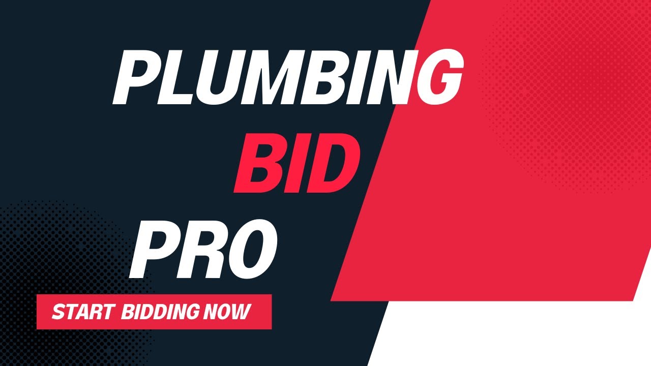 Plumbing Bid Pro - #1 Plumbing Quote Software! - YouTube