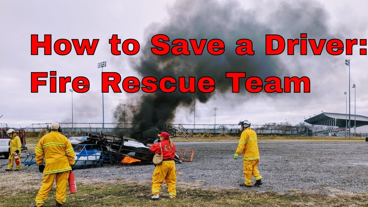 Speedway Fire Rescue: How to save a driver - YouTube