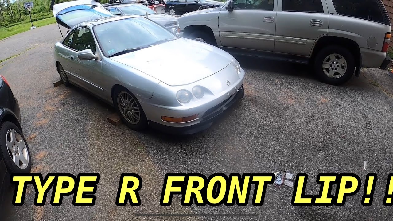 $5000 Budget Integra Build Part 5: TYPE R FRONT SPLITTER! - YouTube