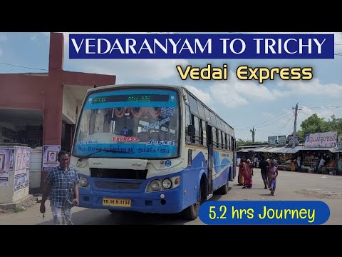 🚍TNSTC BUS TRAVEL VLOG | Vedaranyam To Trichy Bus Journey | 105B ...