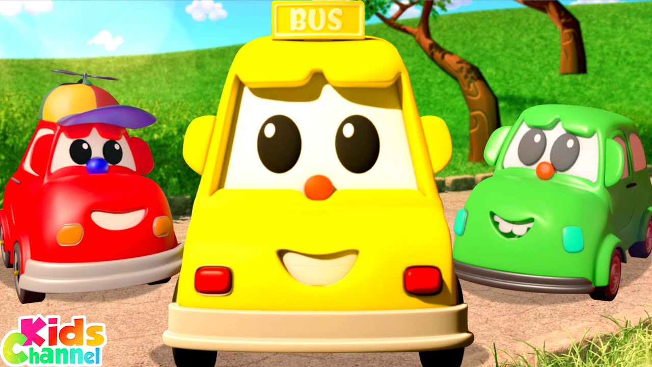 Vehicle Formation Video for Kids - All Aboard the School Bus - YouTube