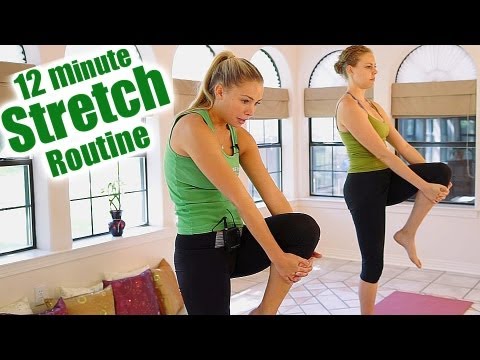 12 Minute Stretch Routine for Back Pain Relief, Flexibility For Beginners How To Tutorial