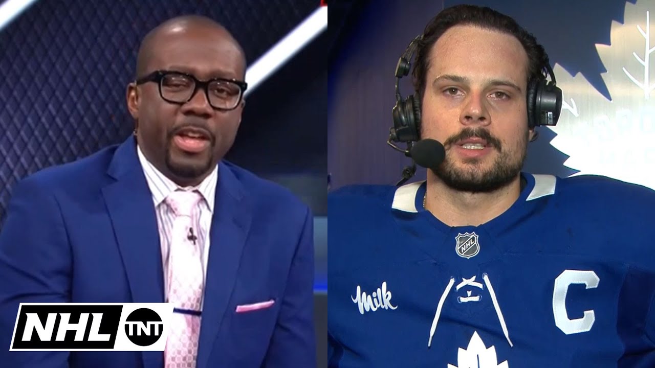 Auston Matthews Joins the NHL on TNT Panel - YouTube
