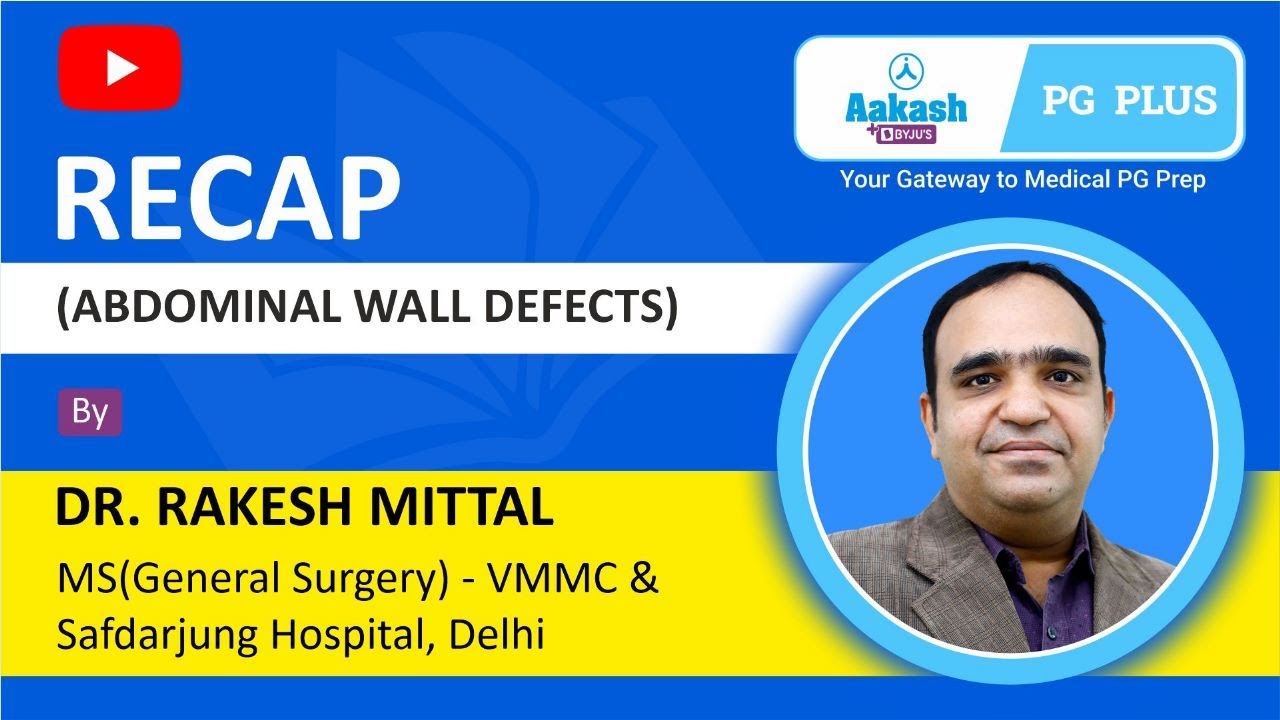 Abdominal Wall Defects (Recap Video) | Pediatric Surgery by Dr. Rakesh ...