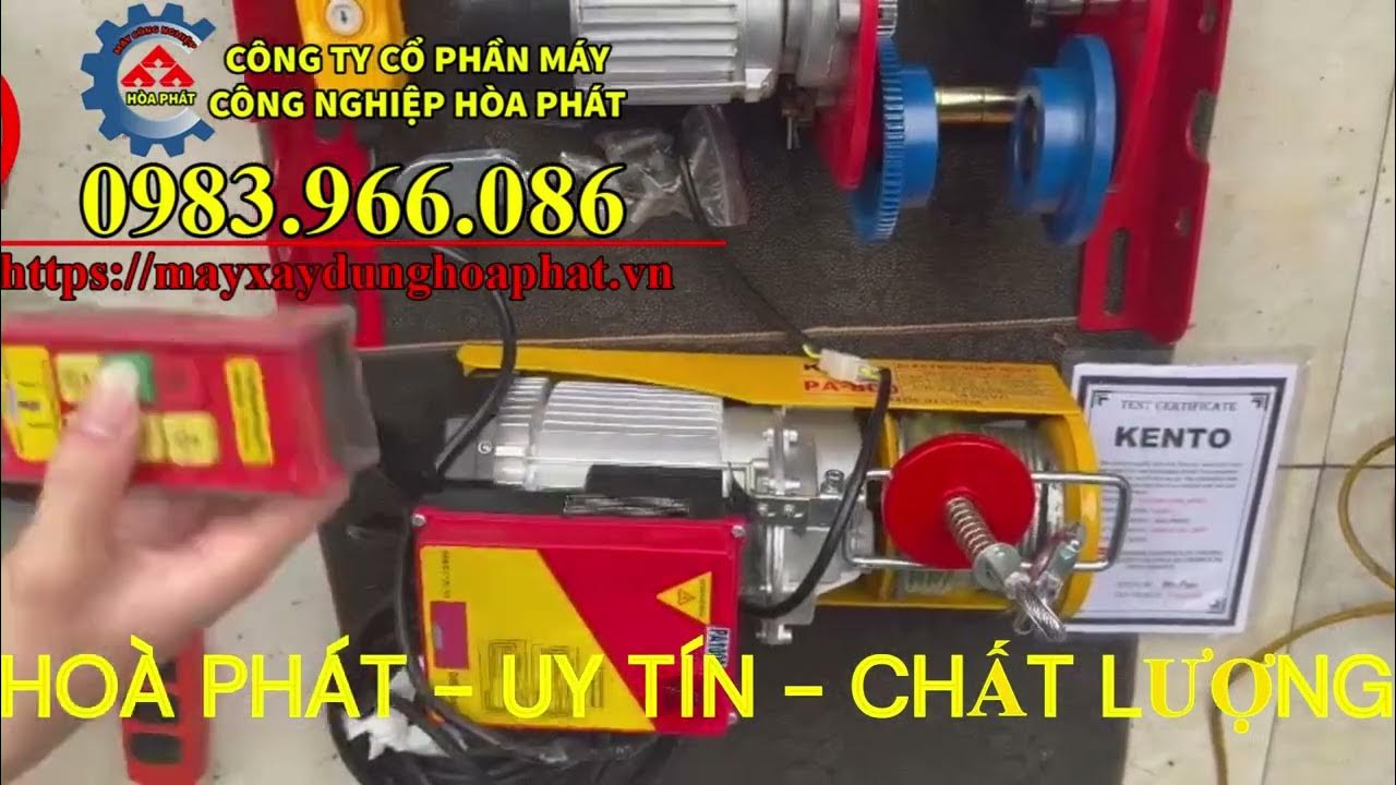 Tời điện mini dùng điện 220v. 200kg 300kg 500kg 1000kg, tời treo mini , siêu bền siêu rẻ. - YouTube