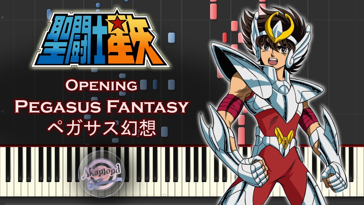 Saint Seiya OP Pegasus Fantasy Piano Cover / Synthesia Piano Tutorial - YouTube Music