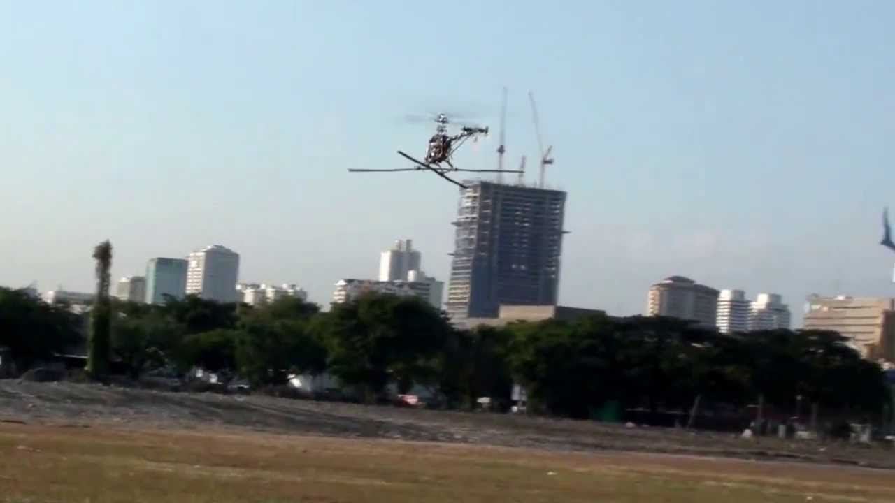 Ardupilot helicopter in flight - YouTube
