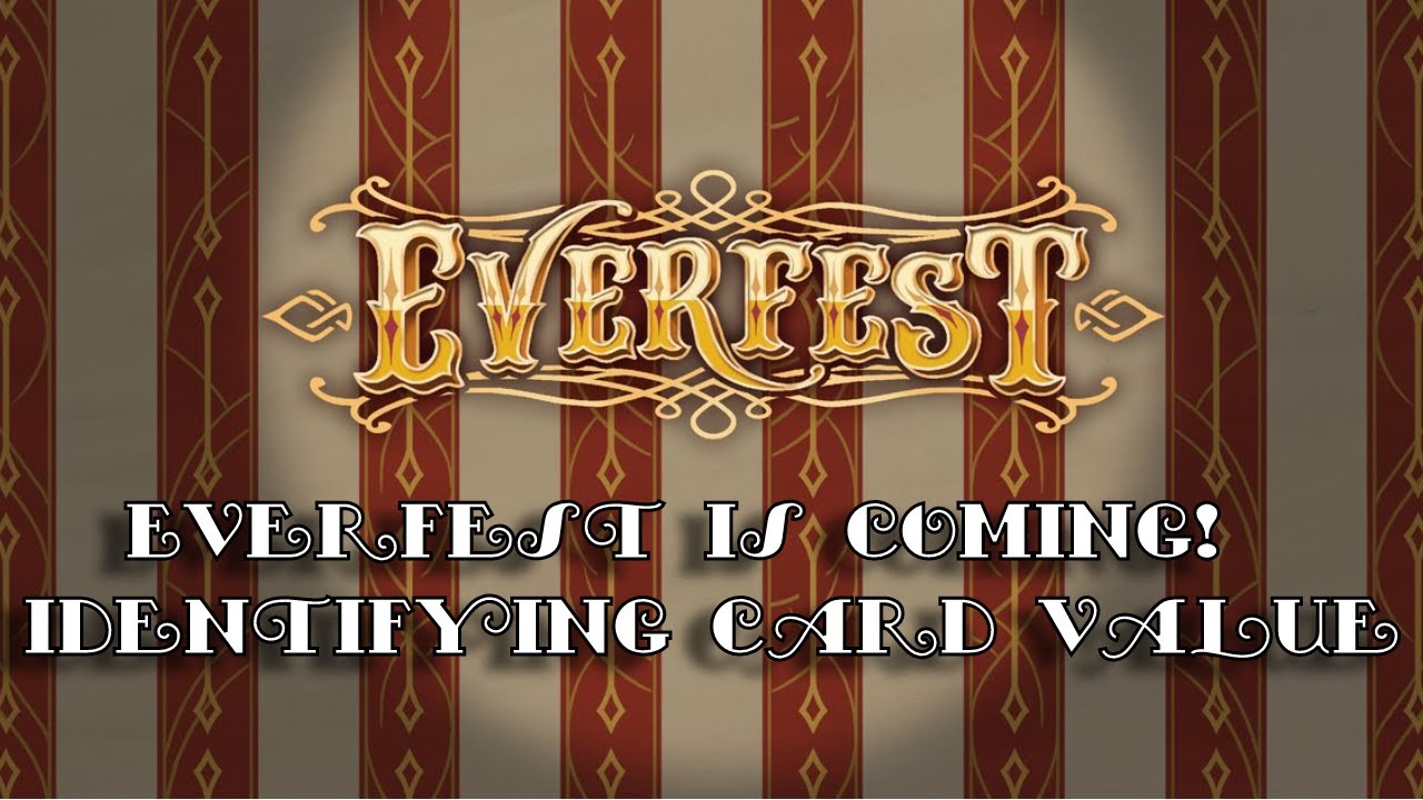 Everfest is Coming! Identifying Card Value - YouTube