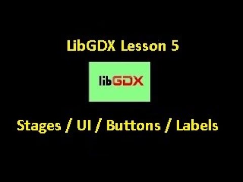 LibGDX Lesson 5 - Stages / UI / HUD - YouTube