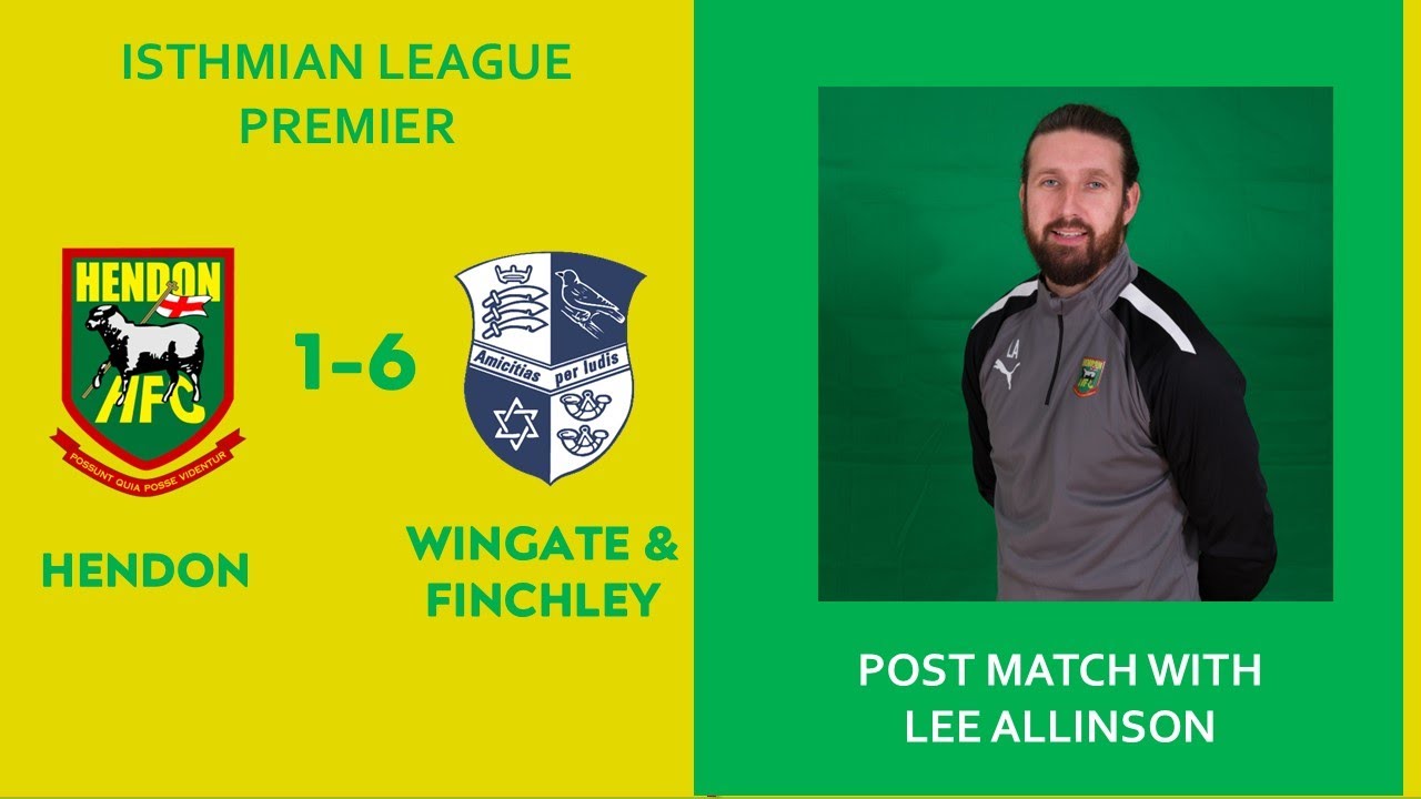 WINGATE & FINCHLEY (H) Lee post match thoughts - YouTube