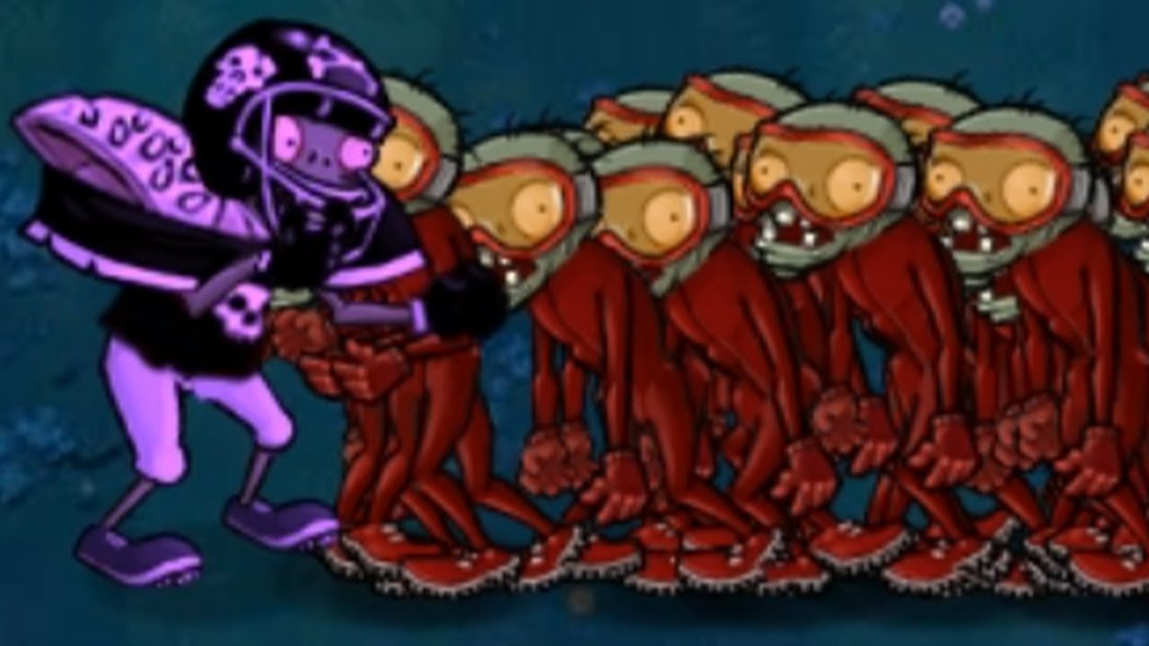 1 Giga-Football Zombie vs 3 Zombie Bobsled Teams Fight // Plants vs ...