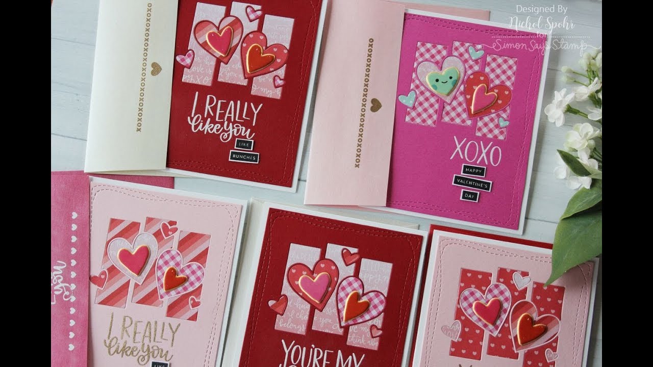 January 2018 Card Kit | Set of 5 Inlay Cards - YouTube