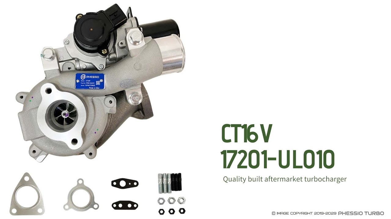 17201-UL010 Turbocharger For Toyota Forklift 1KD Engines - YouTube