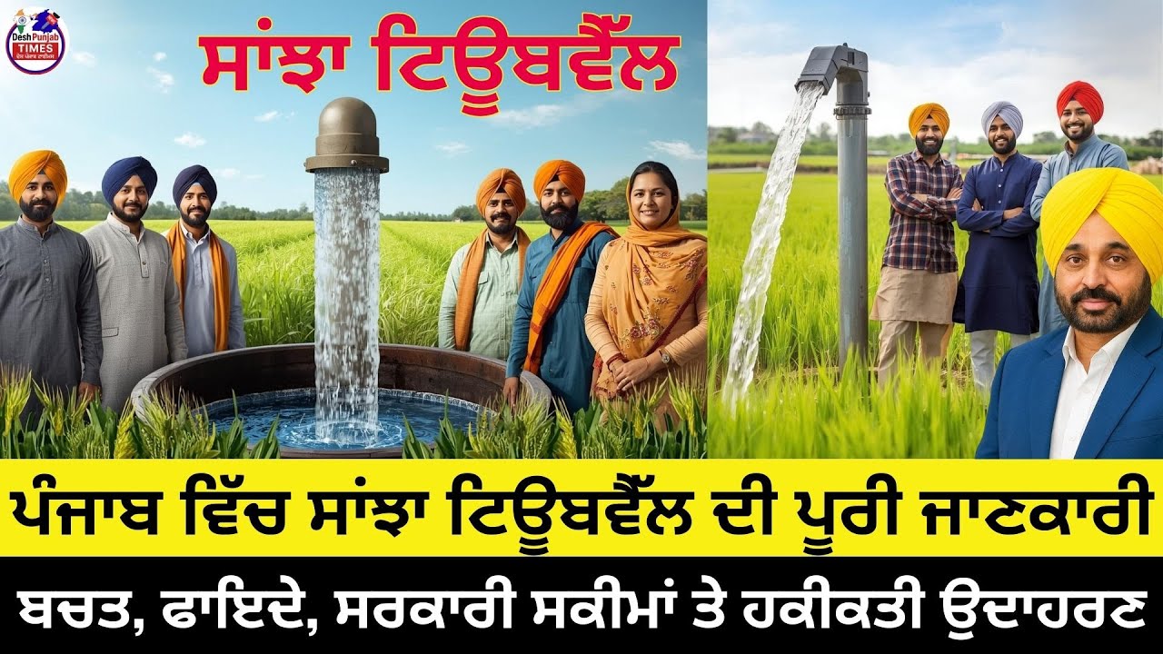 Punjab Joint Tube Well ਦੀ ਪੂਰੀ ਜਾਣਕਾਰੀ | Joint Tube Well Savings ...