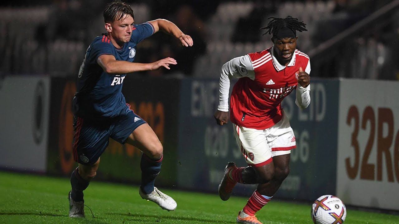 Arsenal Under 21's 1-1 Feyernood | Nathan Butler-Oyedeji scores again ...