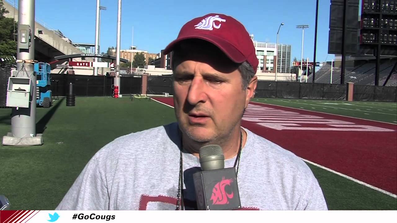 WSU Football: Mike Leach after practice! Aug. 3 - YouTube