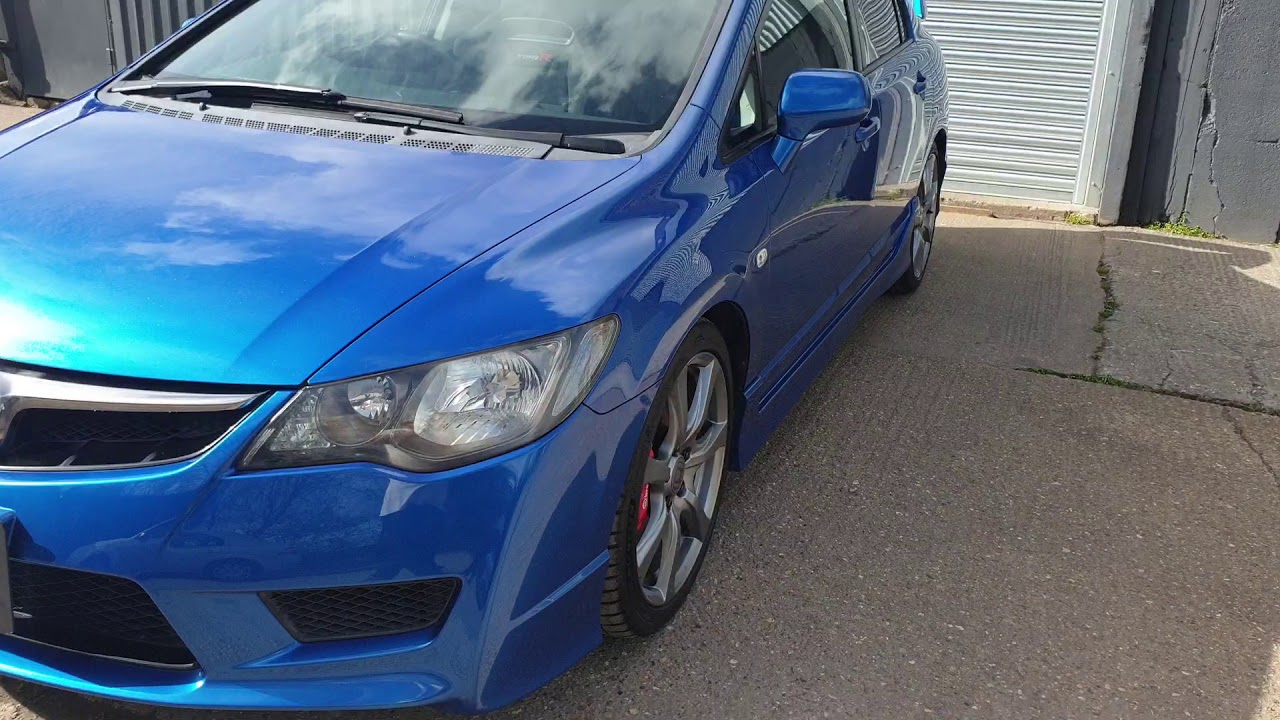 2007 Honda Civic Fd2 Type-R vivid blue pearl walk around - YouTube