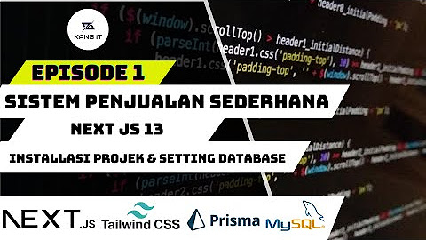 Tutorial Next JS 13 Typescript Dasar - YouTube