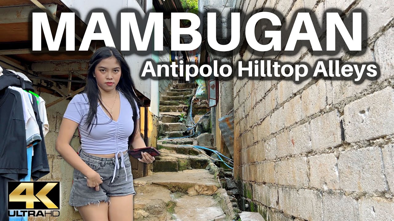Hilltop Alley Walk in Mambugan Antipolo City Philippines - ONE HOUR [4K ...