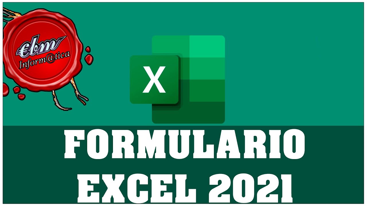 CREACIÓN DE FORMULARIO EXCEL 2021 PARA INTRODUCIR DATOS MEDIANTE MACRO ...