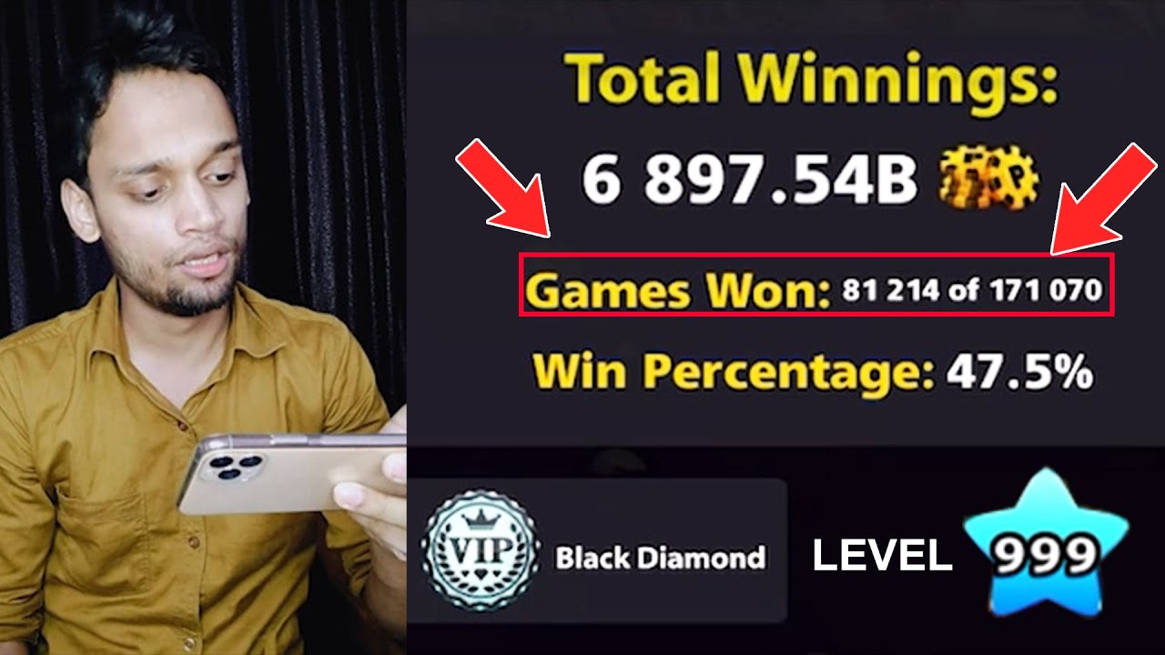 LEVEL 999 LEGEND PLAYER IN 8 BALL POOL WHO HAS PLAYED 171,000 MATCHES 😱 ...