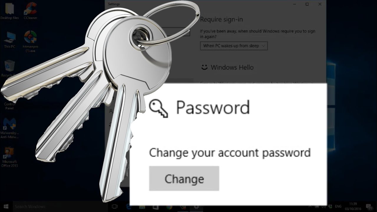 🤓Windows 10 Password Change/Set Up👮 - YouTube