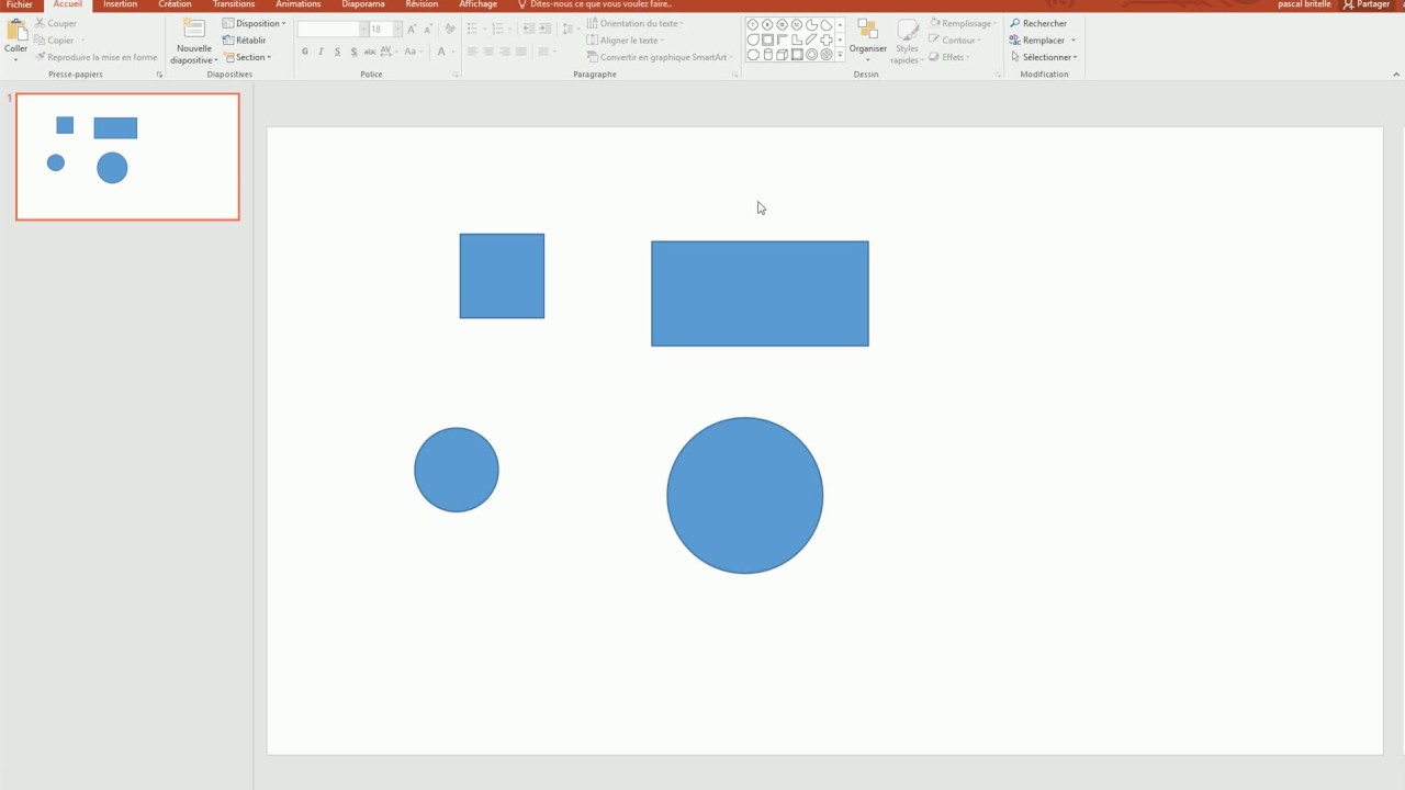 PowerPoint 1 - création de formes - YouTube